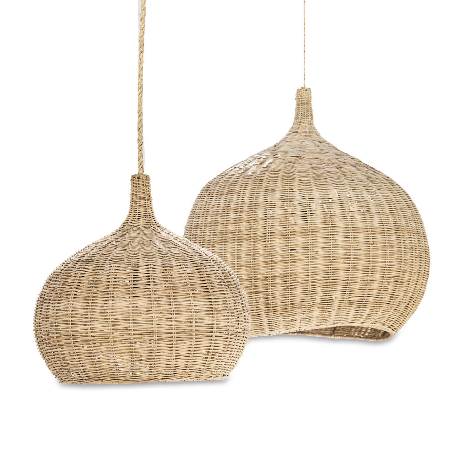 LOBERON Hängelampe 2er Set Lisson, braun - Shop Ambiente Mediterran