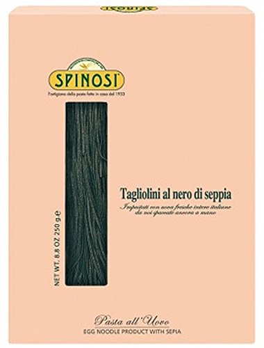 Pasta Spinosi Tintenfisch, Tagliolini al nero di Seppia, Eiernudeln